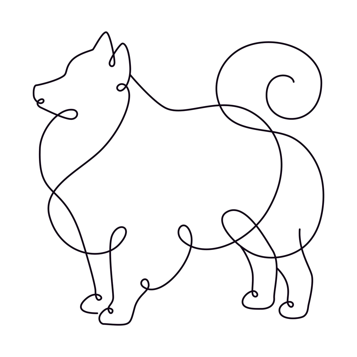 Japanese Spitz - Keyring – Pemberley Pets